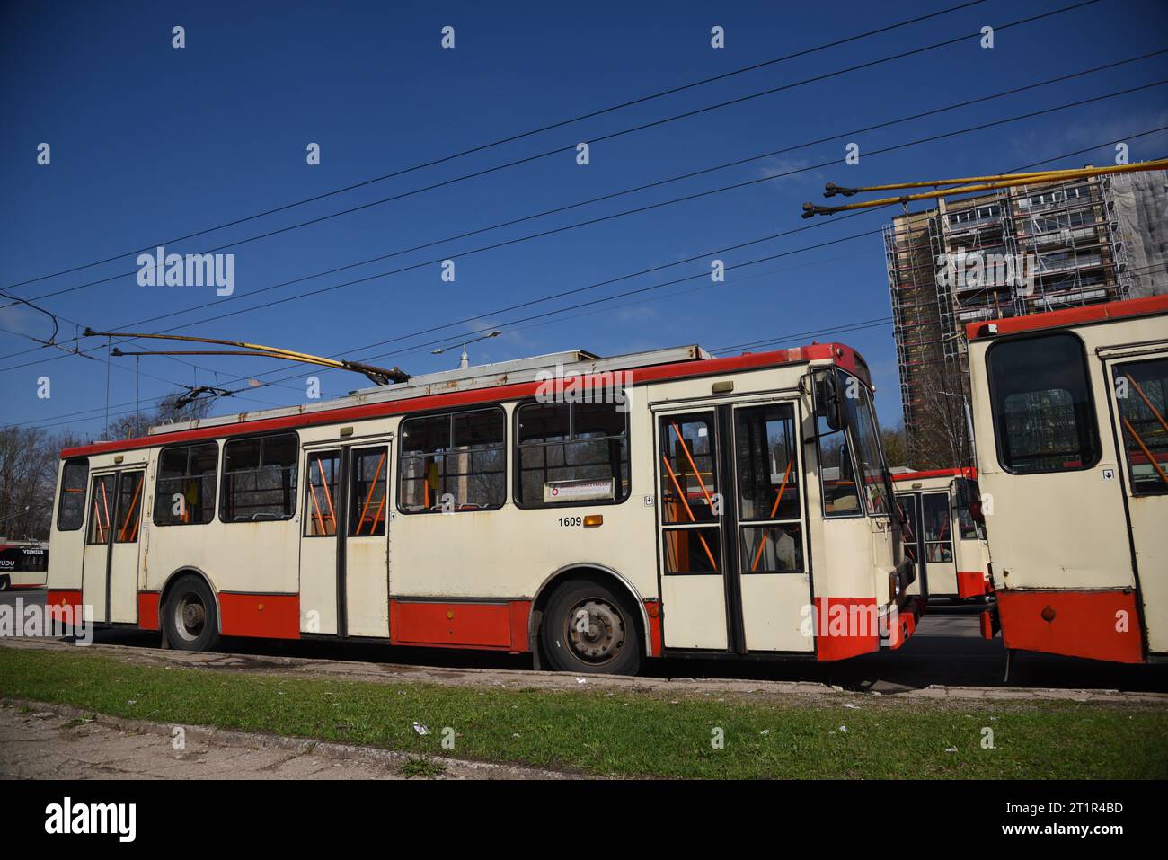 Skoda 14Tr trolleybus Stock Photo - Alamy