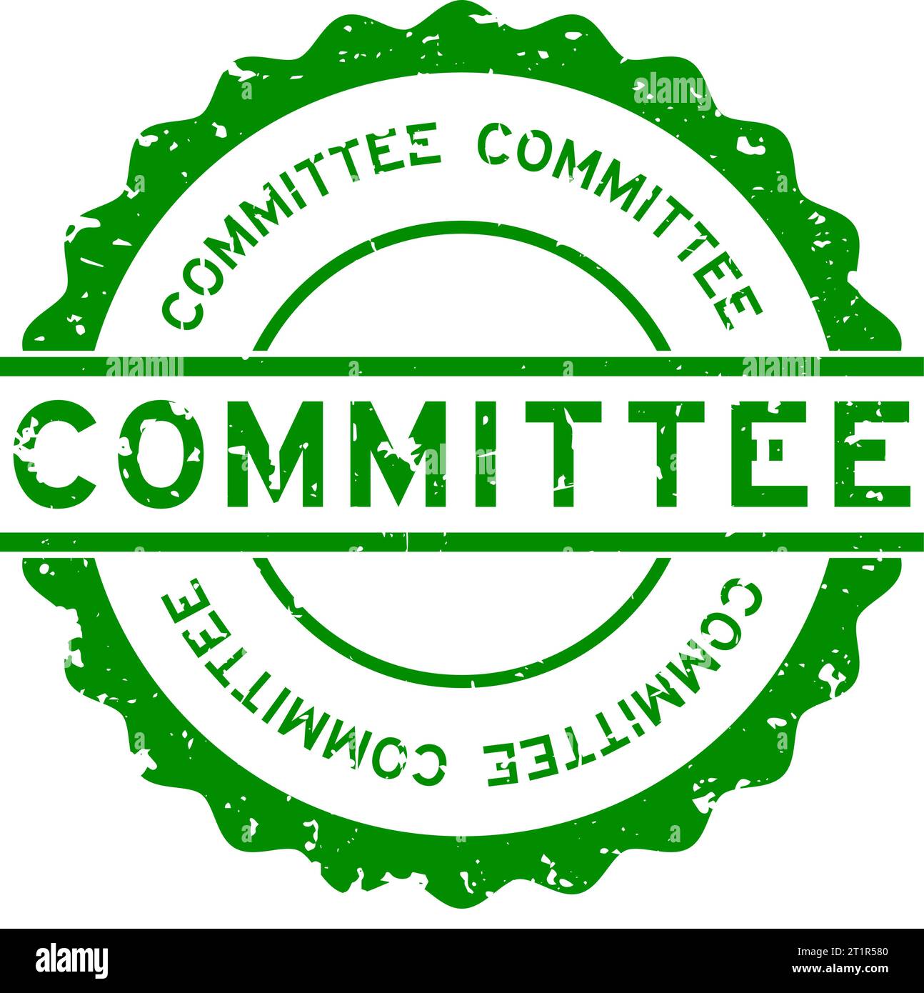 Grunge green committee word round rubber seal stamp on white background Stock Vector Image & Art ...