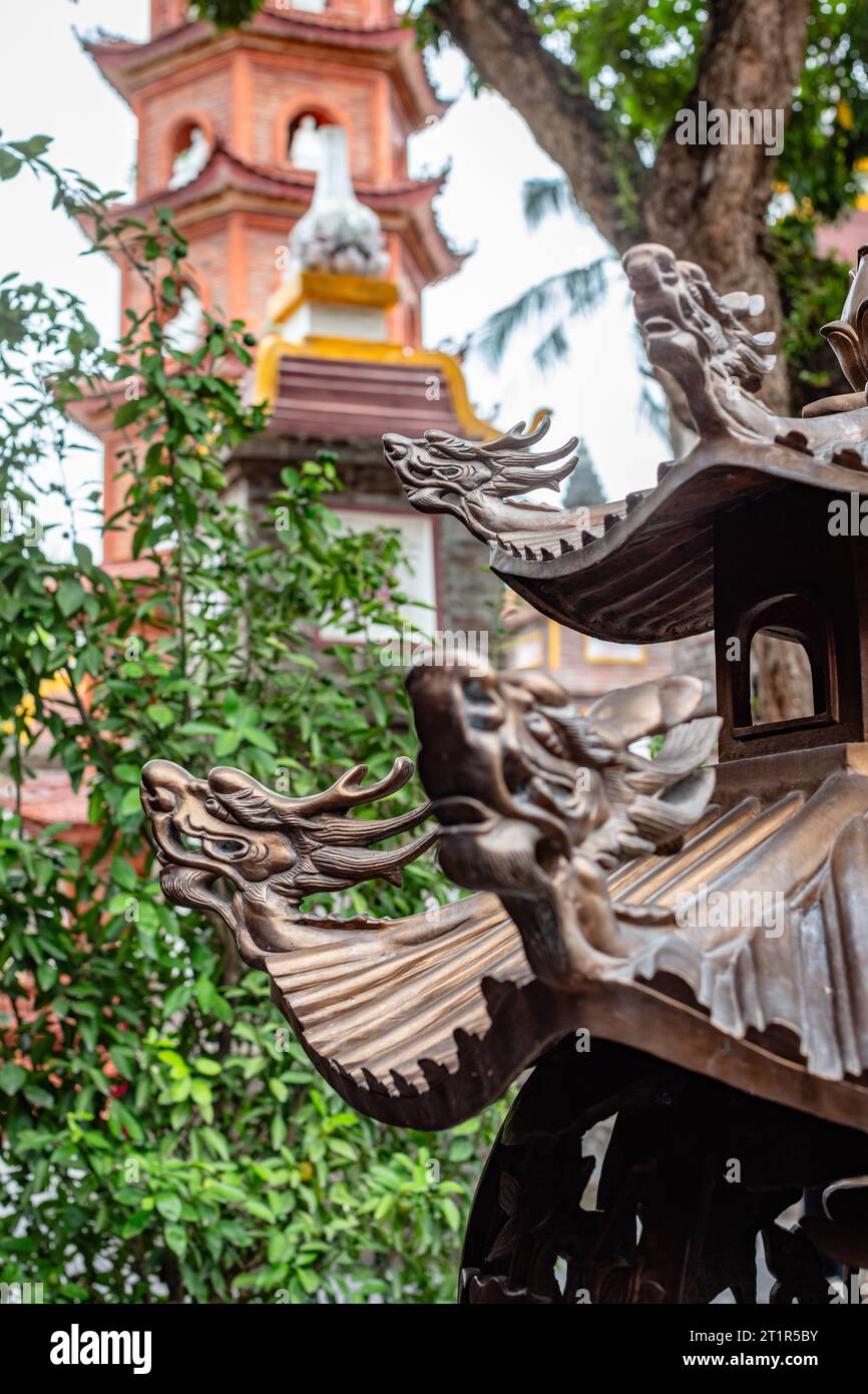 Tran Quoc Pagoda, the oldest Buddhist pagoda in Hanoi. Quan Tay Ho (Westlake district), Hanoi ...