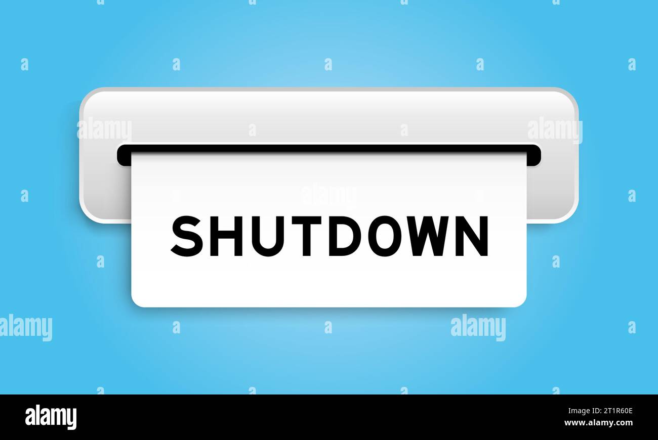 Government shutdown sign Stock Vector Images - Alamy