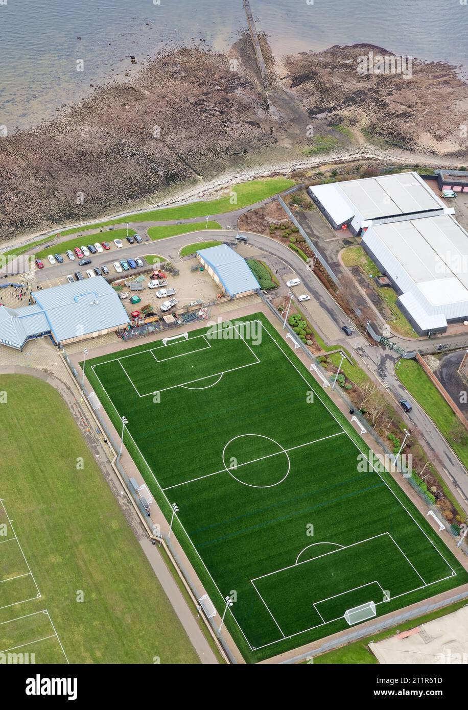 Football pitch aerial view from high above Stock Photo - Alamy