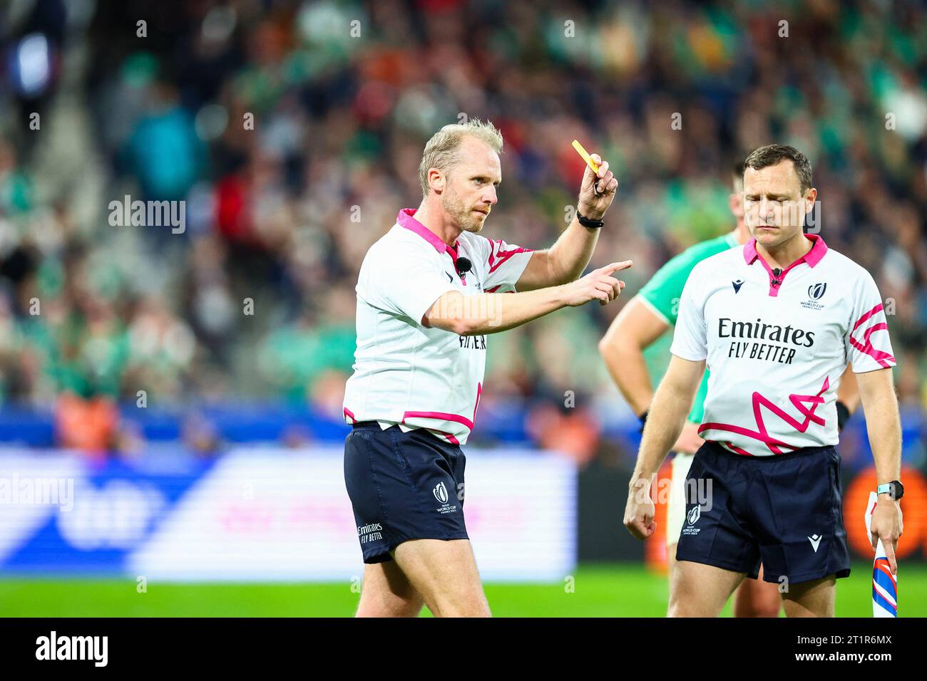 Wayne Barnes during the Rugby World Cup Quarter-final 2 match between ...