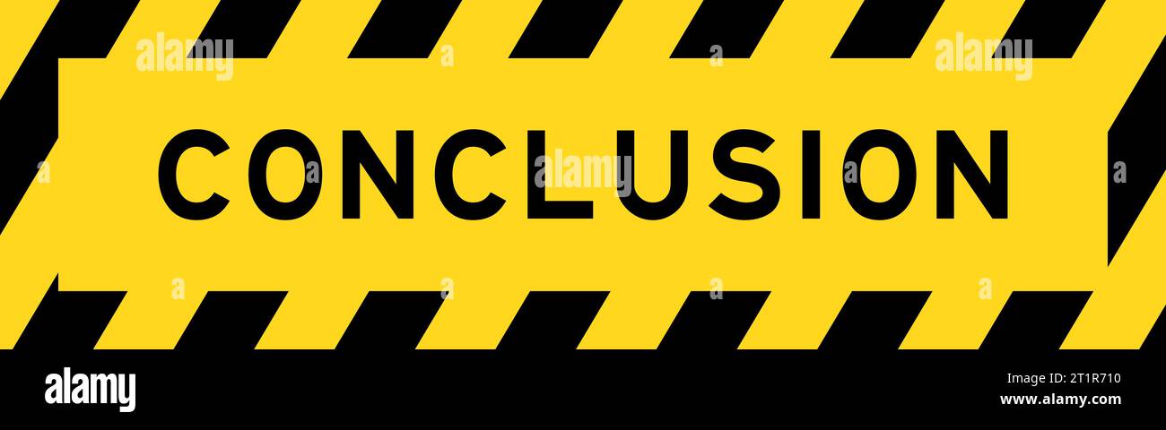 Yellow and black color with line striped label banner with word ...