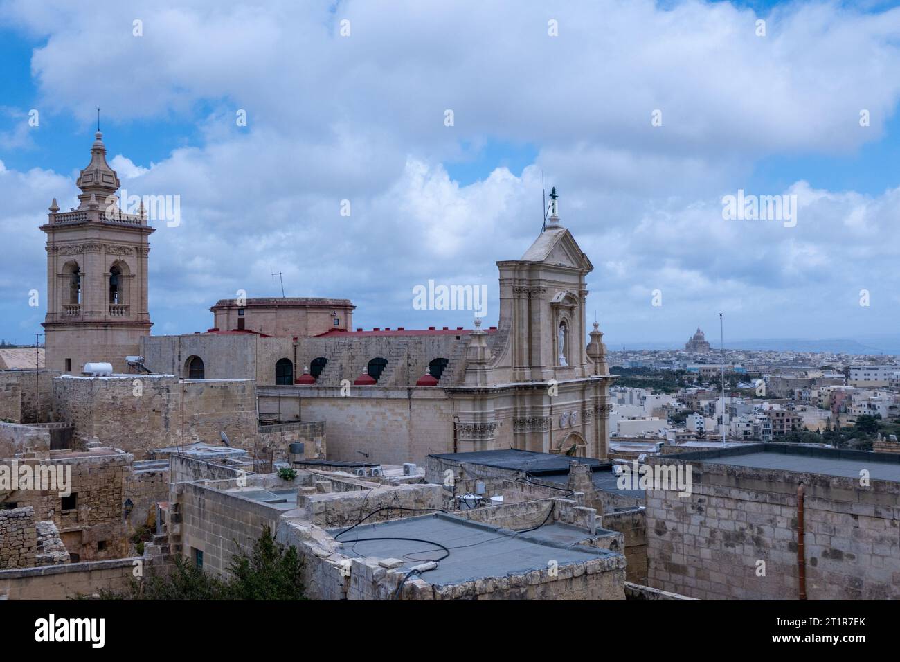 Gozo, Malta, May 3, 2023. Gozo Cathedral is a Catholic church ...