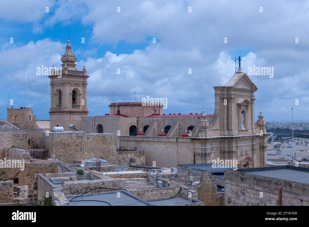 Gozo, Malta, May 3, 2023. Gozo Cathedral is a Catholic church ...