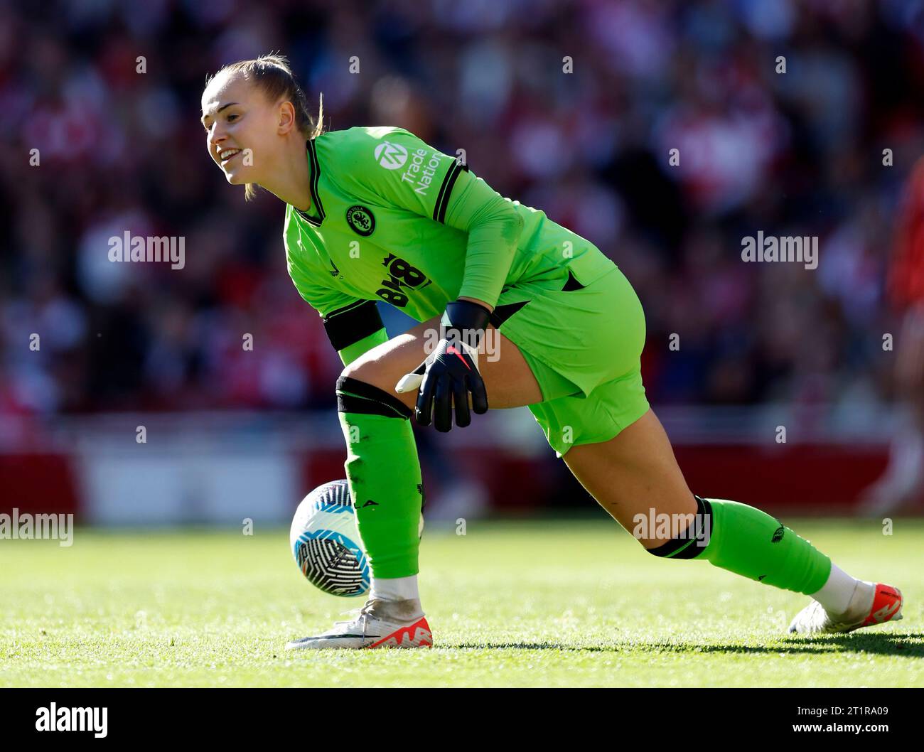 Aston Villa goalkeeper Daphne van Domselaar during the Barclays Women's ...