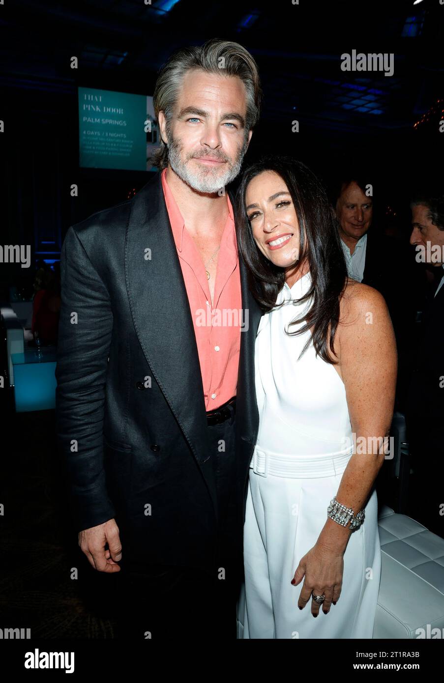 Los Angeles, Ca. 14th Oct, 2023. Chris Pine, Lesley Brog, at The Wags ...