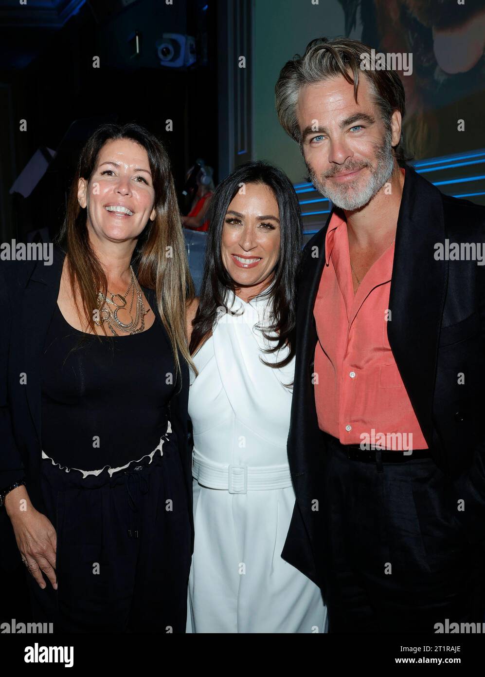 LOS ANGELES, CA - OCTOBER 14: Patty Jenkins, Lesley Brog, Chris Pine ...