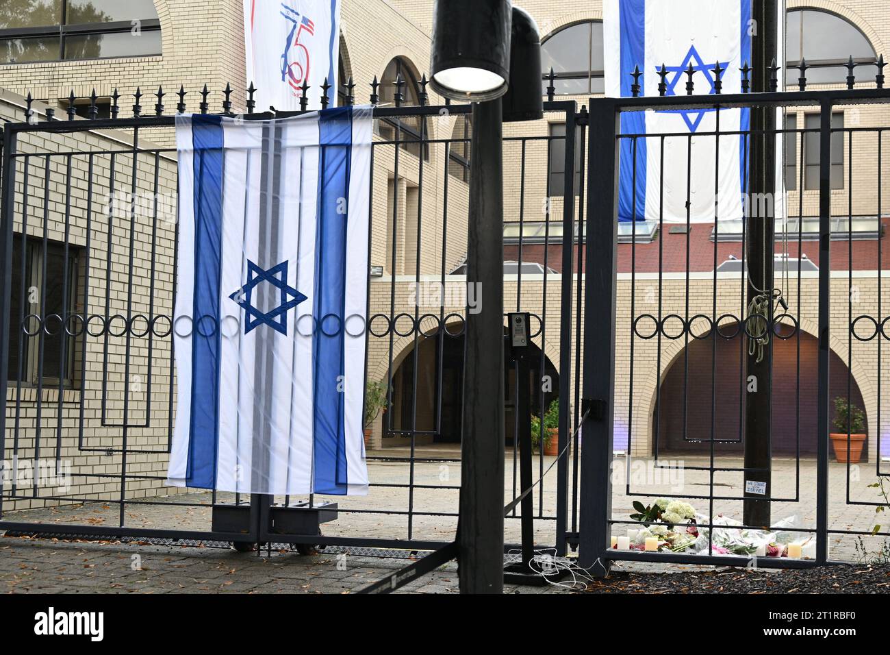 Washington, DC, USA. 14th Oct, 2023. 10/14/23 The Israeli Embassy ...