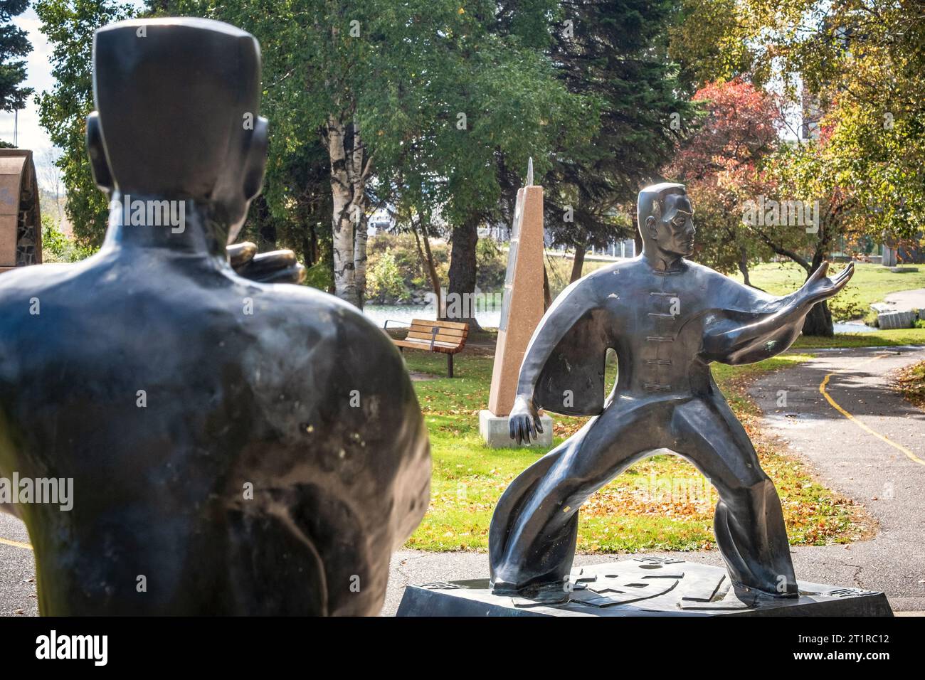 Tai chi statue hi-res stock photography and images - Alamy