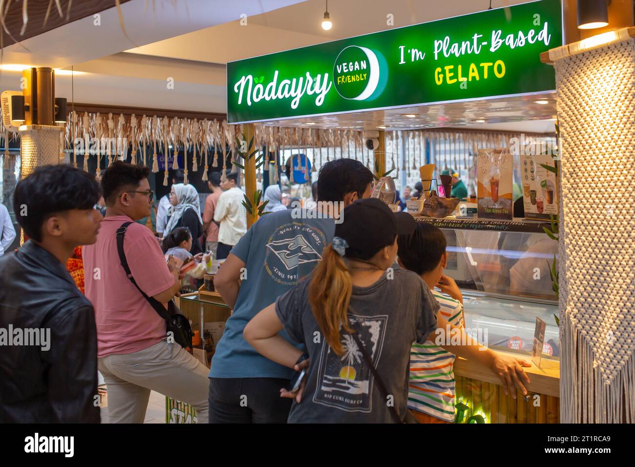 Tangerang, Indonesia - October 14, 2023: People at the ALOHA Pasir ...