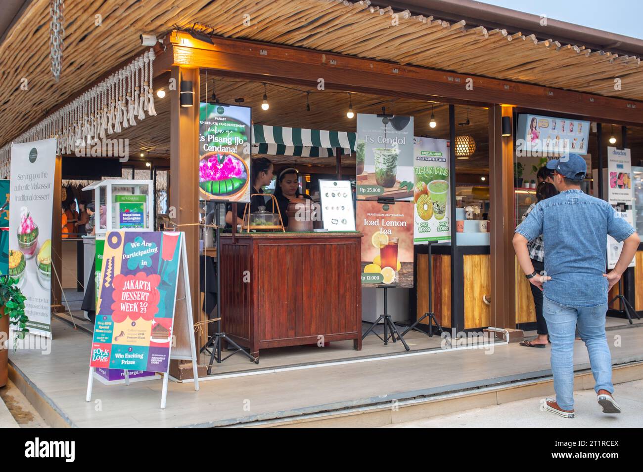 Tangerang, Indonesia - October 14, 2023: People at the ALOHA Pasir ...