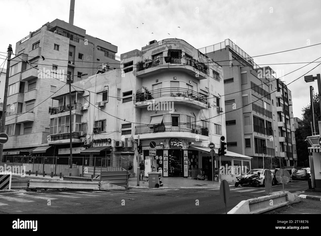 Tel Aviv, Israel - October 2, 2023 - Street view from the central ...