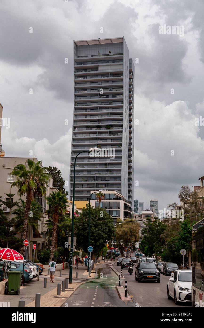 Tel Aviv, Israel - October 2, 2023: Modern skyscrapers in the central ...