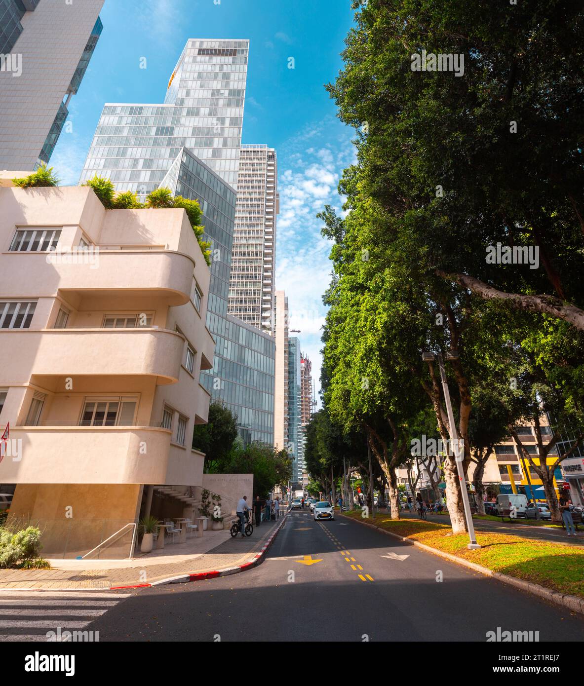 Tel Aviv, Israel - OCT 2, 2023 - The headquarters building of FIBI, the ...