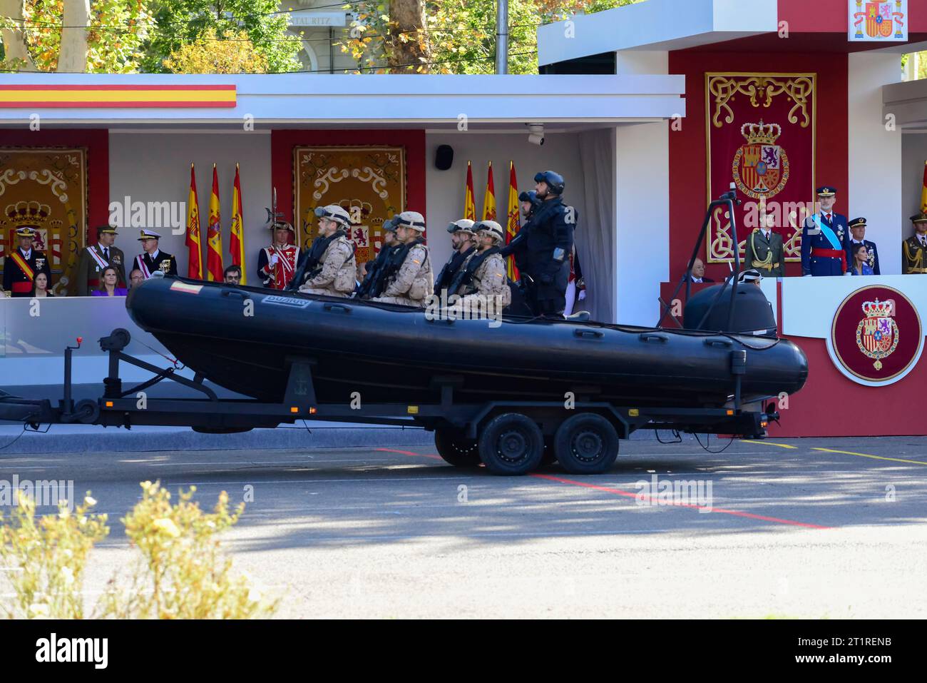 Boat services section of the parade during . Some 4,100 military personnel participated during ...