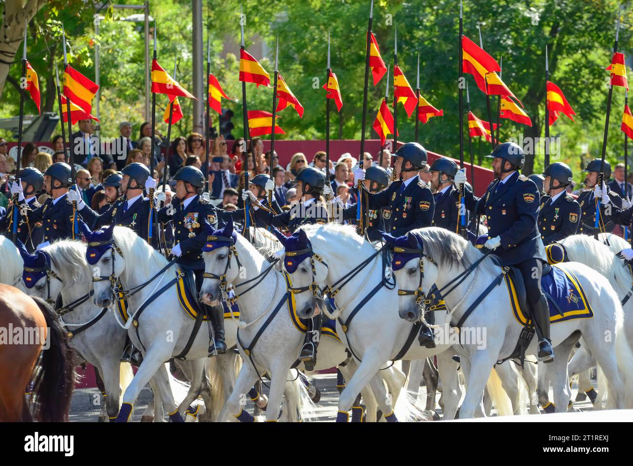 National Police mounted cavalry . Some 4,100 military personnel participated during the National ...