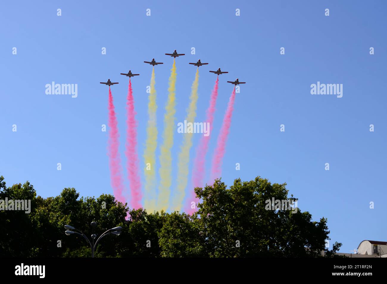 Eagle patrol E 25 acrobatic air squadron . Some 4,100 military personnel participated during the ...