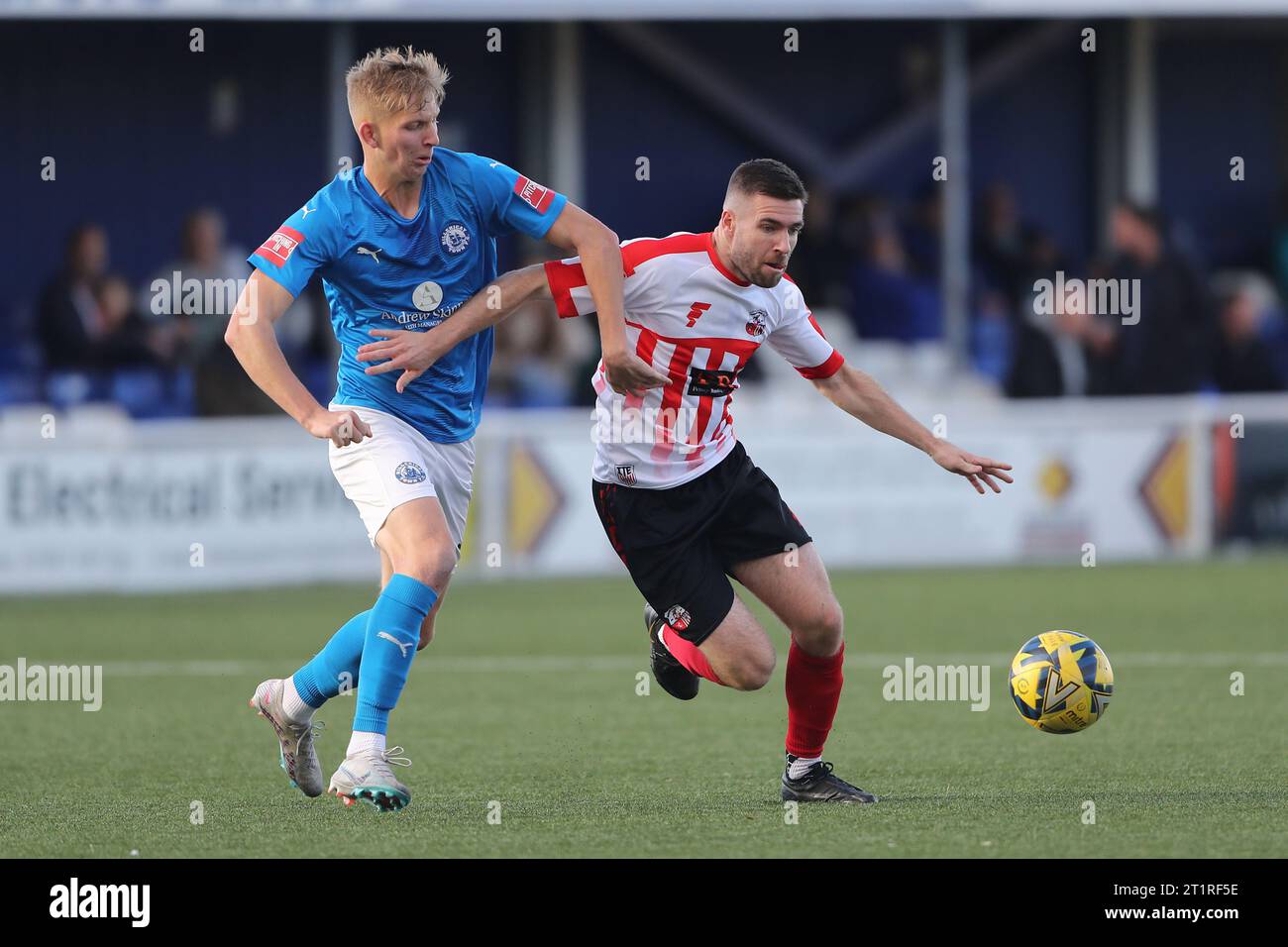 Matt Dench of Billericay and Danny Leonard of SheppeyMatt Dench of ...