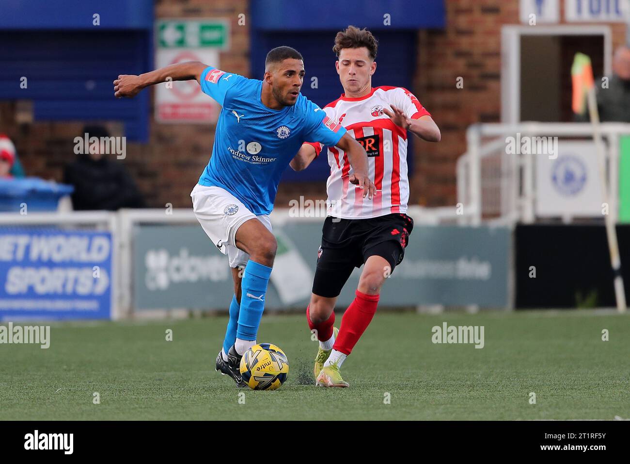 Frankie Merrifield of Billericay and Connor Wilkins of Sheppey during ...