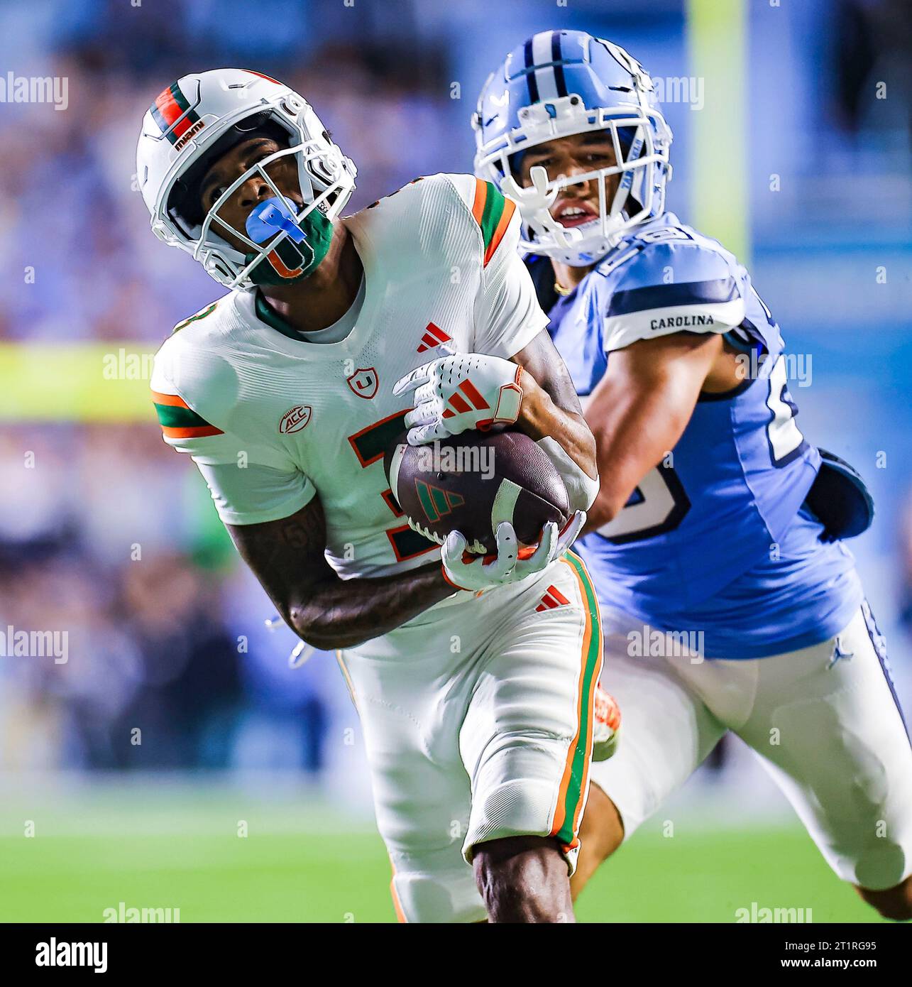 October 14, 2023: University of Miami sophomore Jaleel Skinner (23 ...