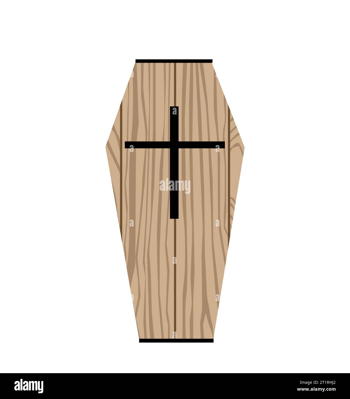 Coffin icon simple silhouette flat style vector illustration Stock ...