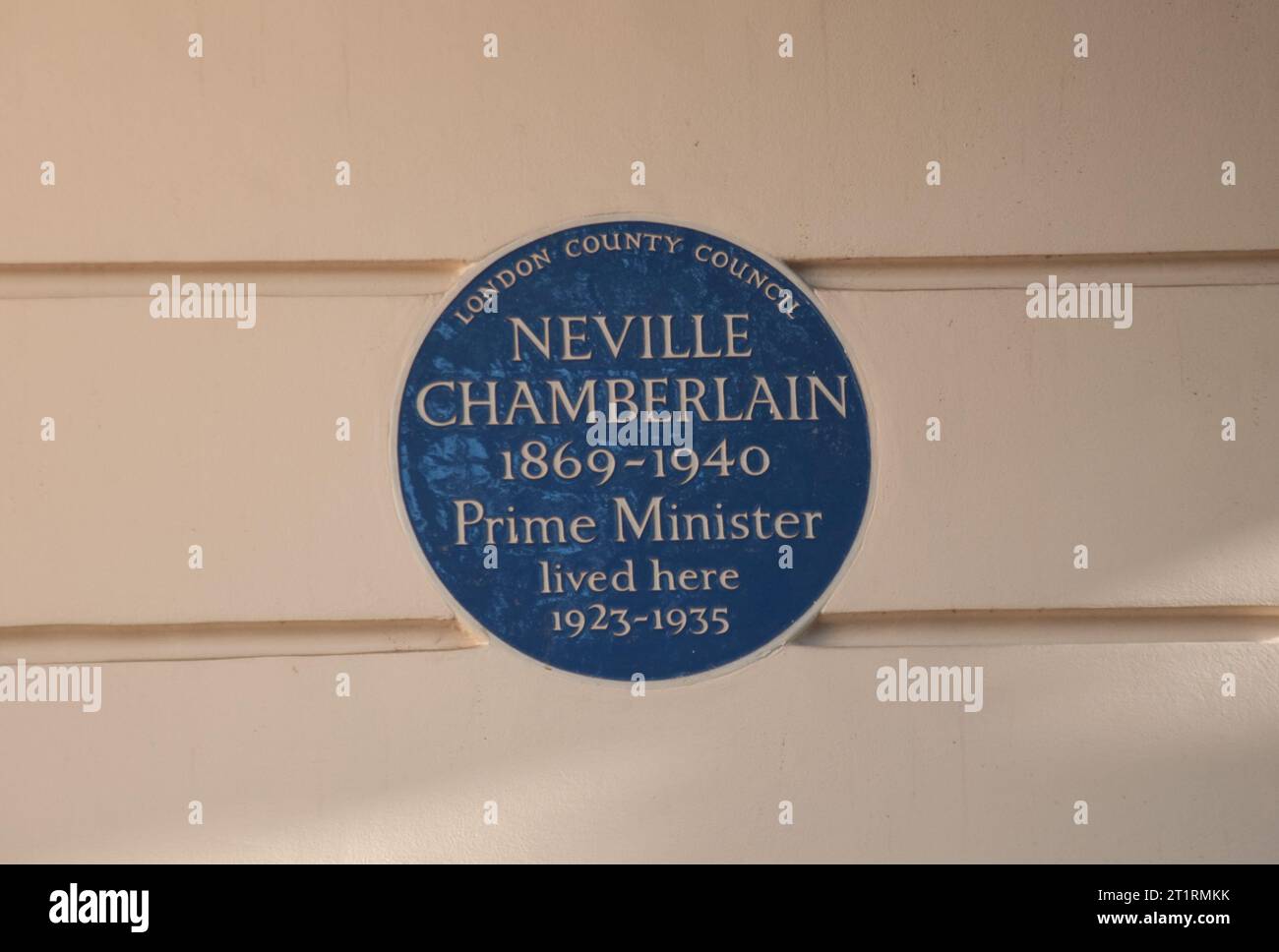 London County Council Blue Plaque indicating the residence of Neville ...