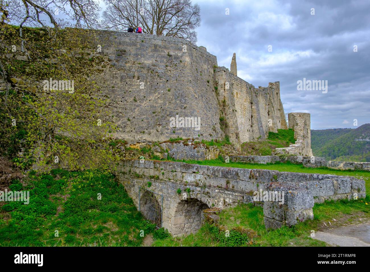 Ruins of medieval Hohenurach Castle, Bad Urach, Swabian Alb, Baden ...