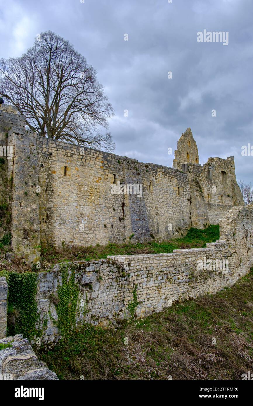 Ruins of medieval Hohenurach Castle, Bad Urach, Swabian Alb, Baden ...