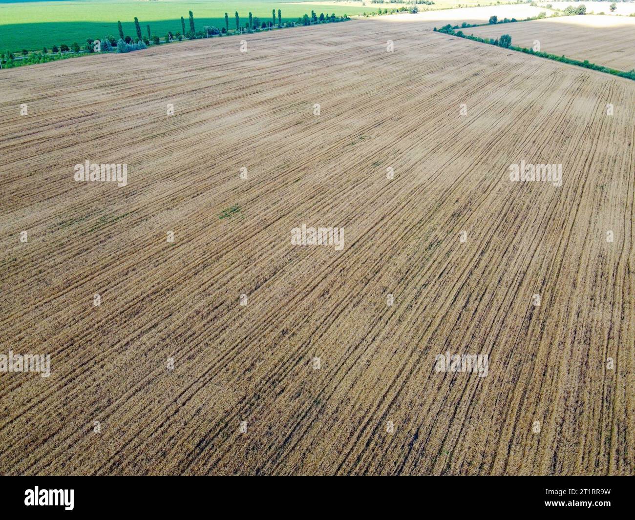 Drone top view agricultural field hi-res stock photography and images ...