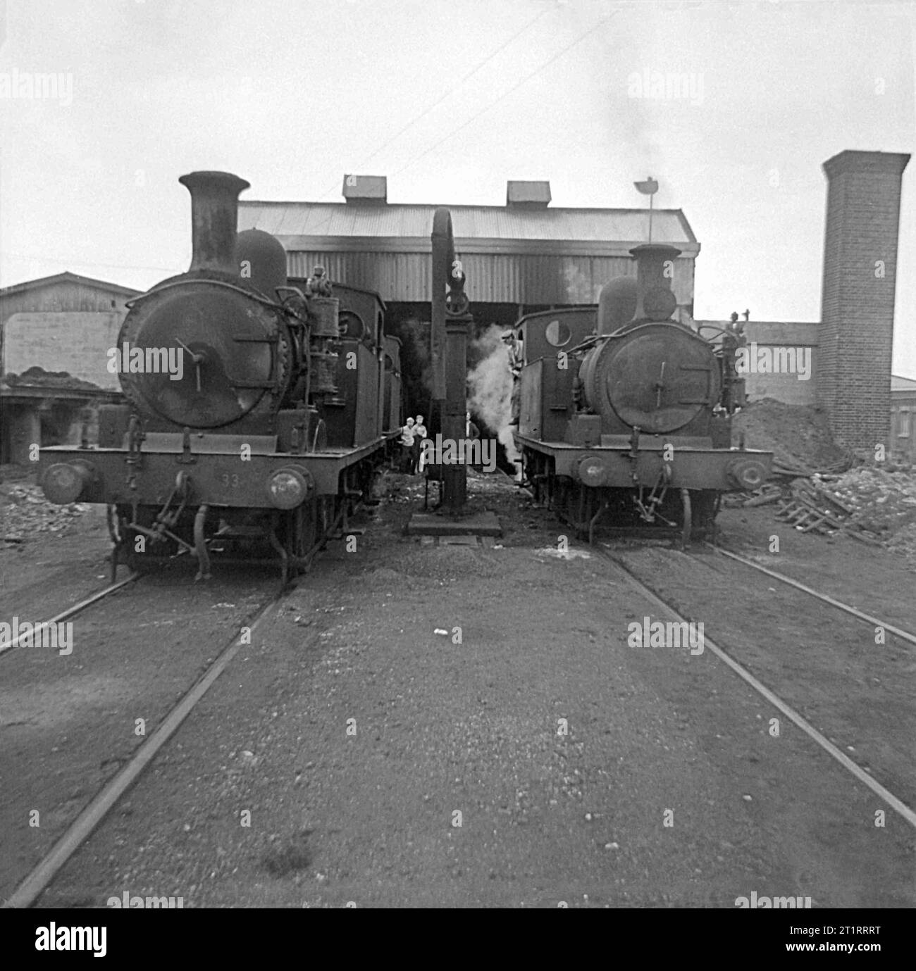 Steam engine photographs on the Isle of White 11th October 1966 Stock ...