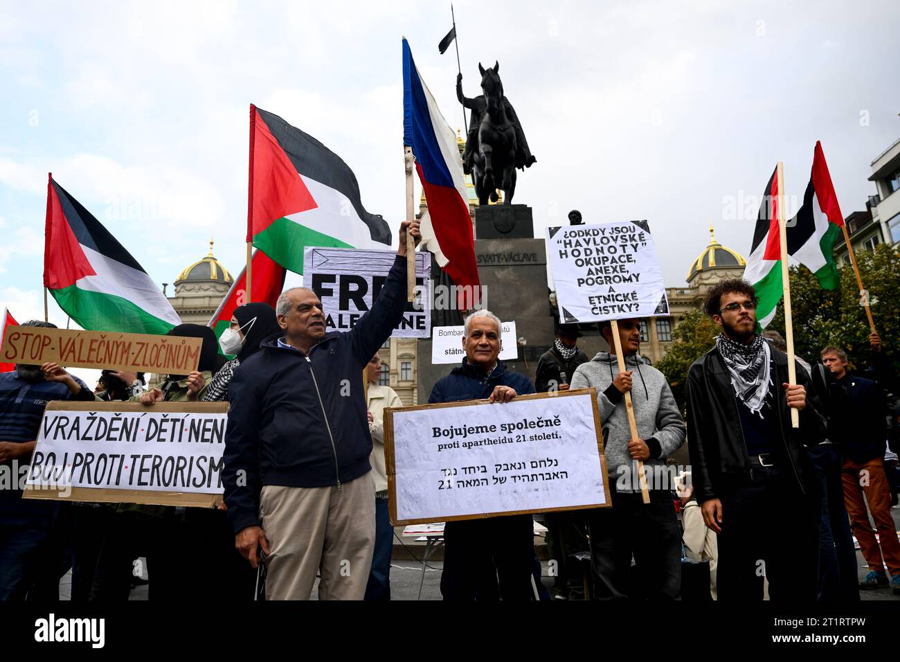 Prague, Czech Republic. 15th Oct, 2023. Demonstration under the slogan ...