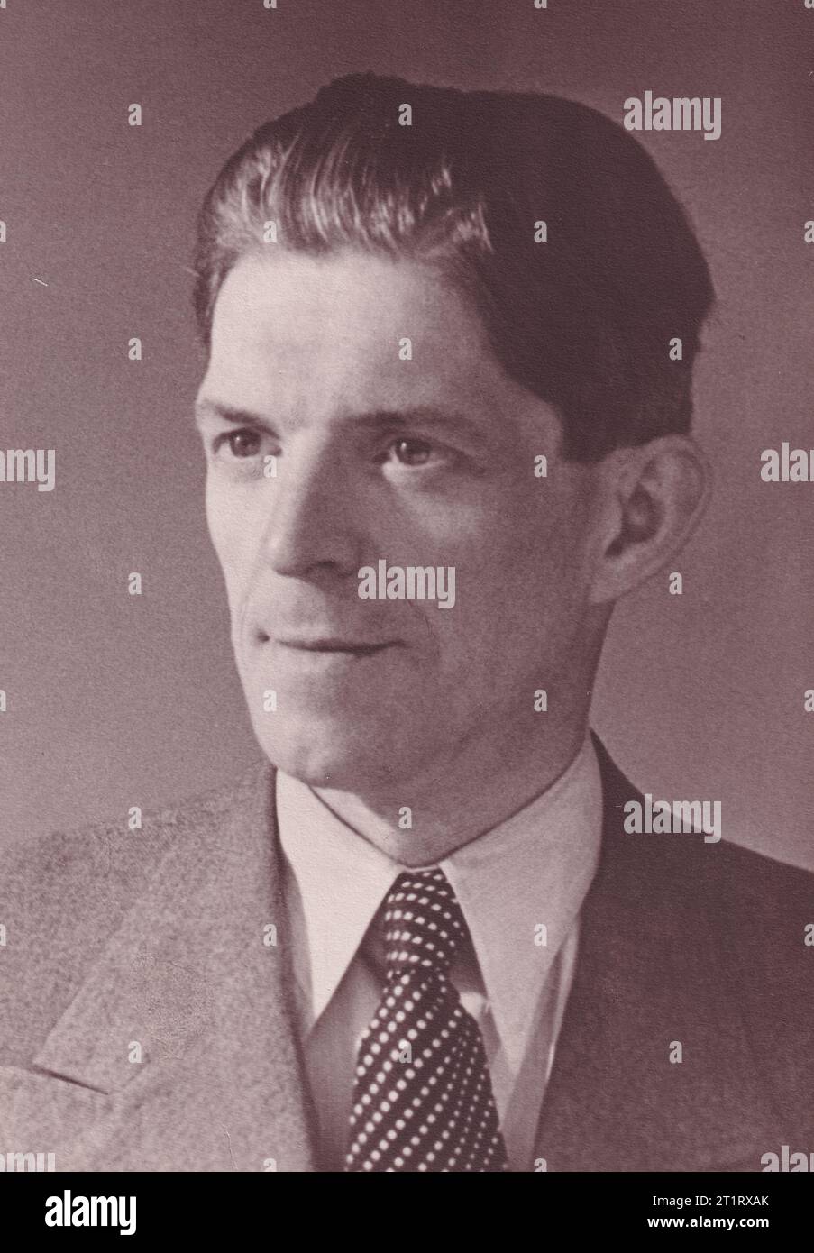 Portrait of Josef Jakobs taken in Berlin in April 1940 Stock Photo - Alamy