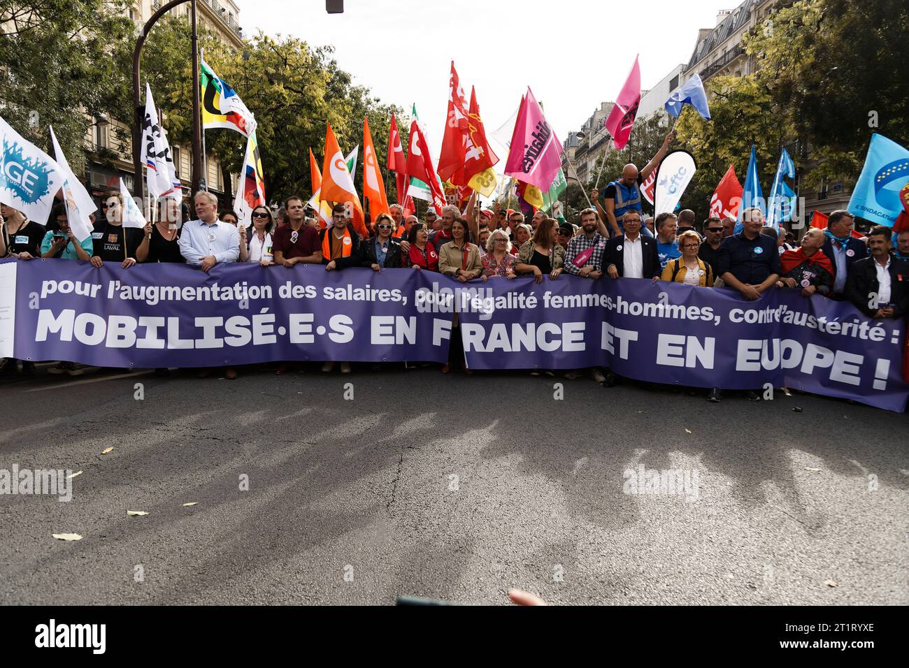 Paris,France.13th Oct,2023.Francois Hommeril,Benoît Teste, Marylise ...