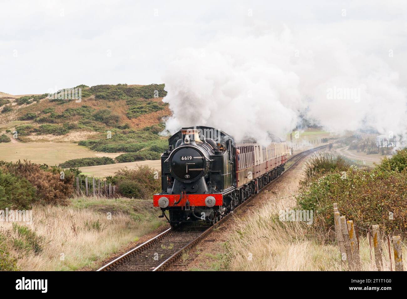 Steam train on the North Norfolk Railway Stock Photo - Alamy