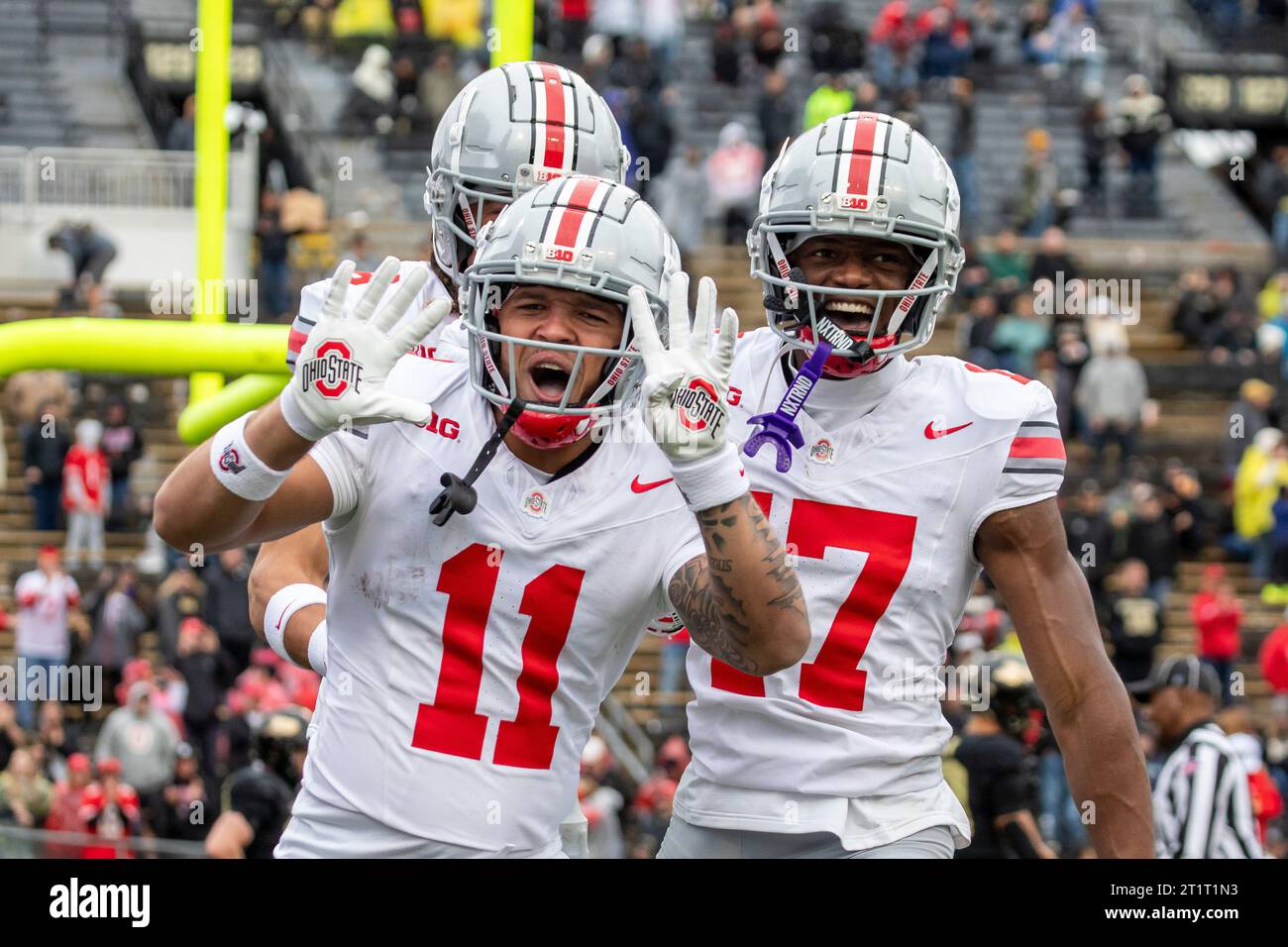 West Lafayette, Indiana, USA. 14th October, 2023. Brandon Inniss ...