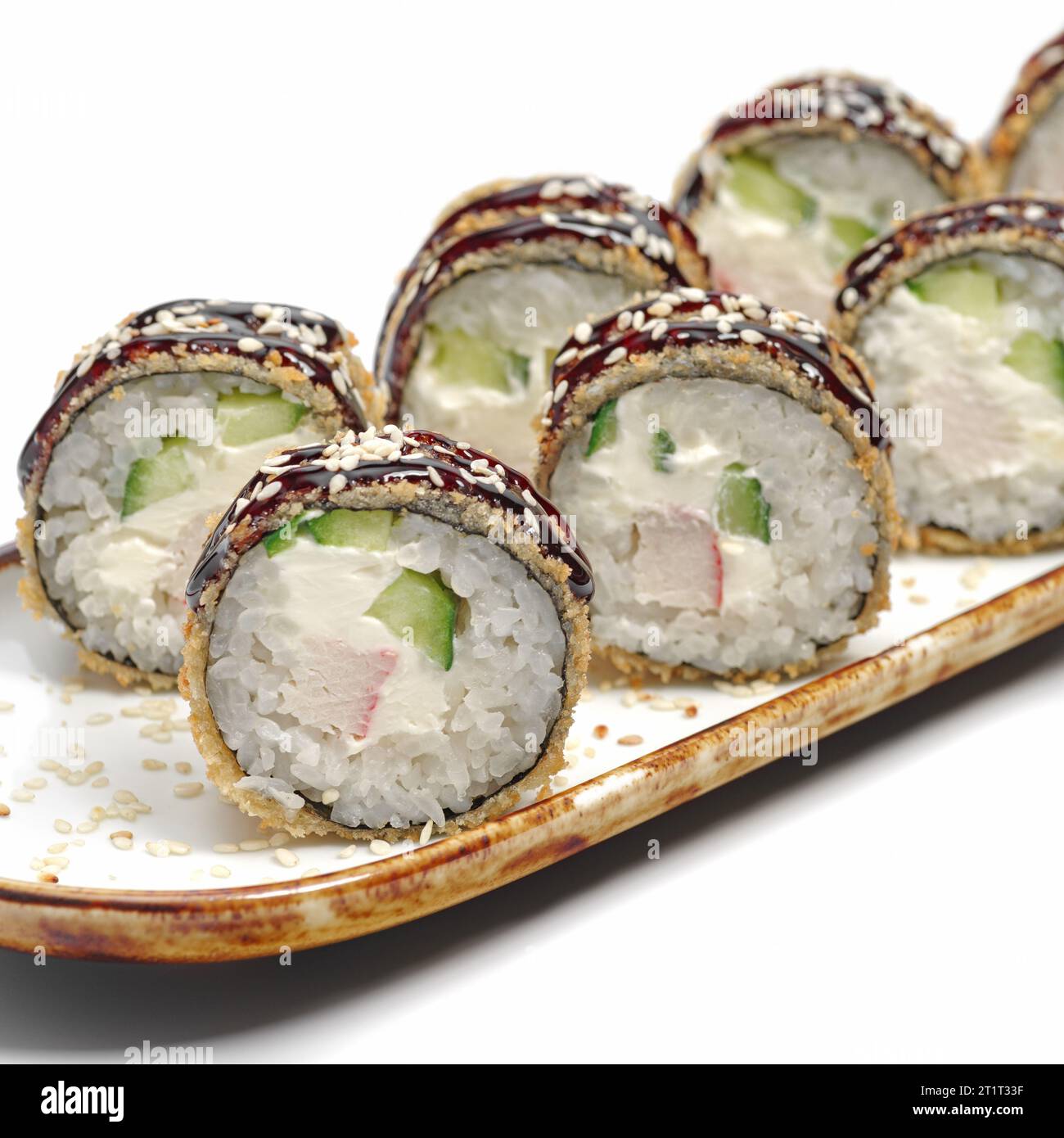 ROLL CRAB TEMPURA Rice, Nori, Cheese, Cucumber, Crab, Panko Crumbs ...