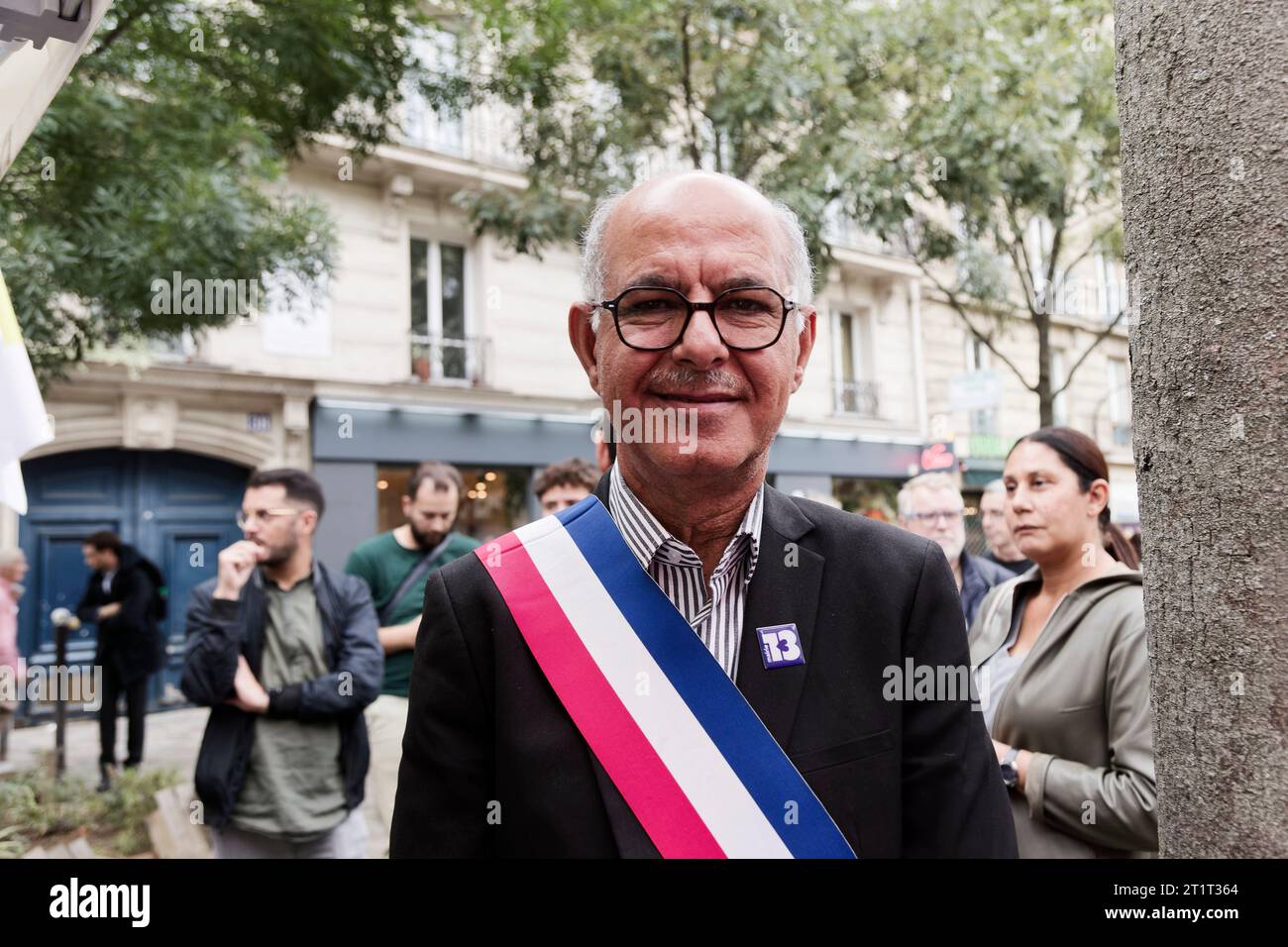 Paris,France.13th Oct, 2023. Kais IDRISS, deputy Mayor attends the ...