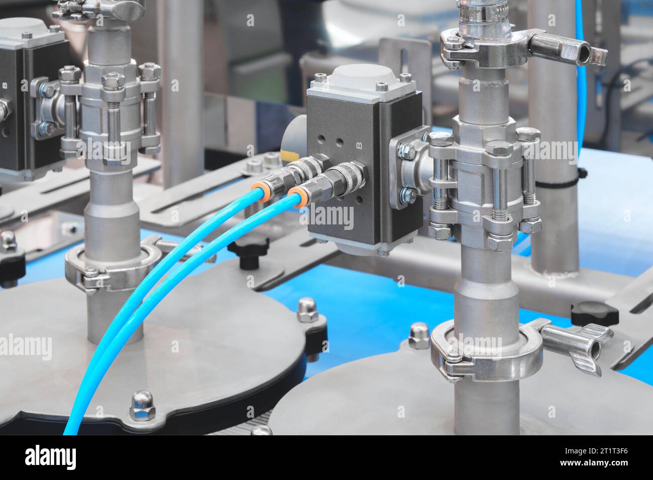 Conveyor Belt Food. Factory for the production of food. Production line ...