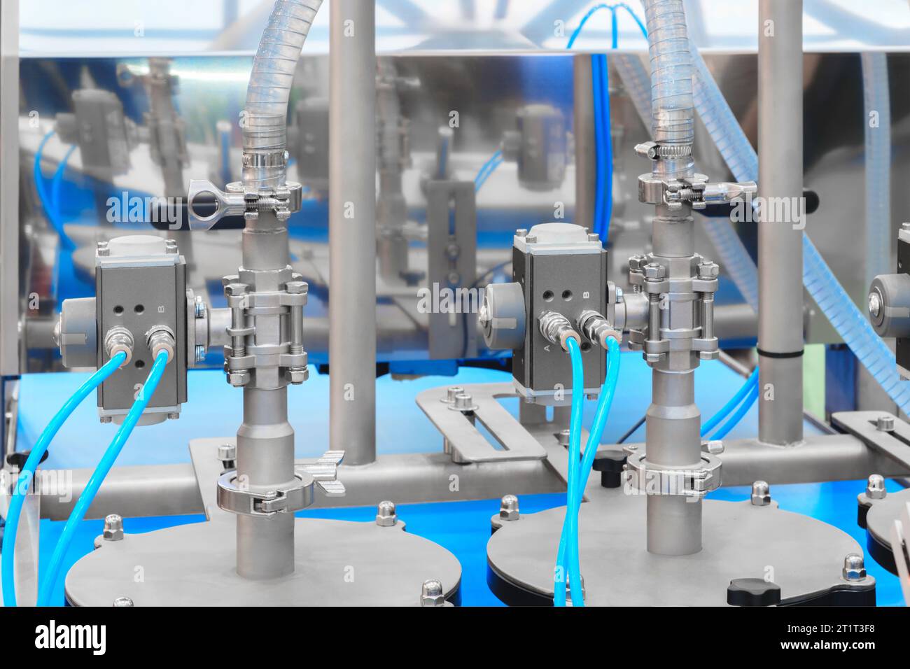 Conveyor Belt Food. Factory for the production of food. Production line ...