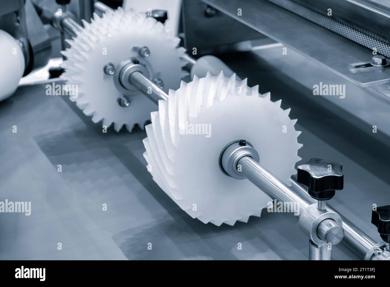 Conveyor Belt Food. Factory for the production of food. Production line ...