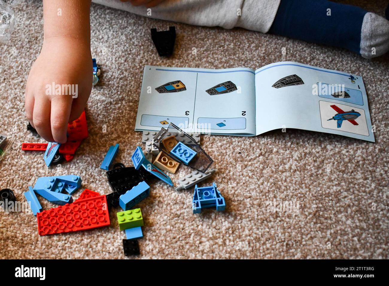 lego with hands Stock Photo - Alamy