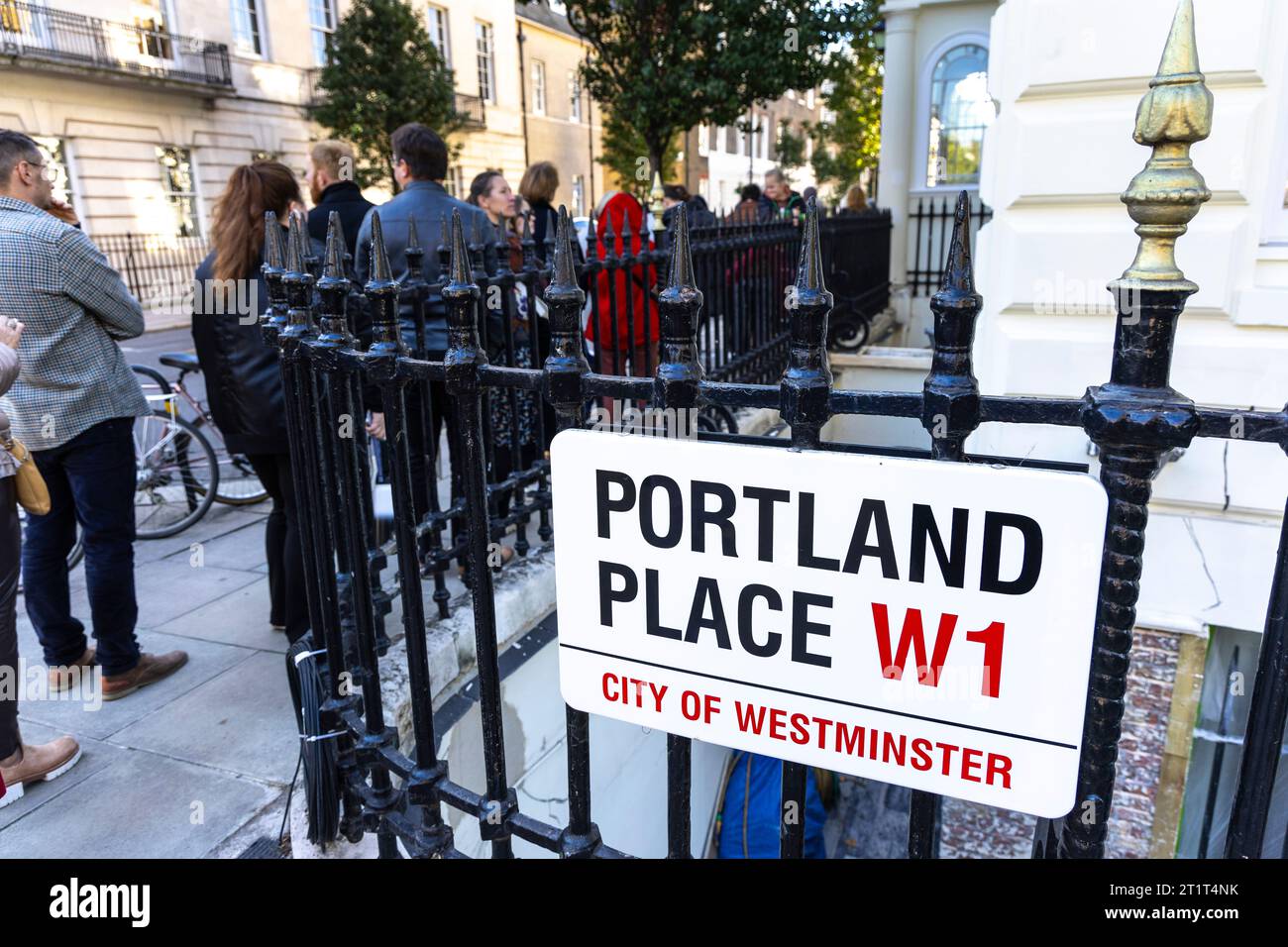 15th October 2023 - Polish people waiting in queue to vote on the ...
