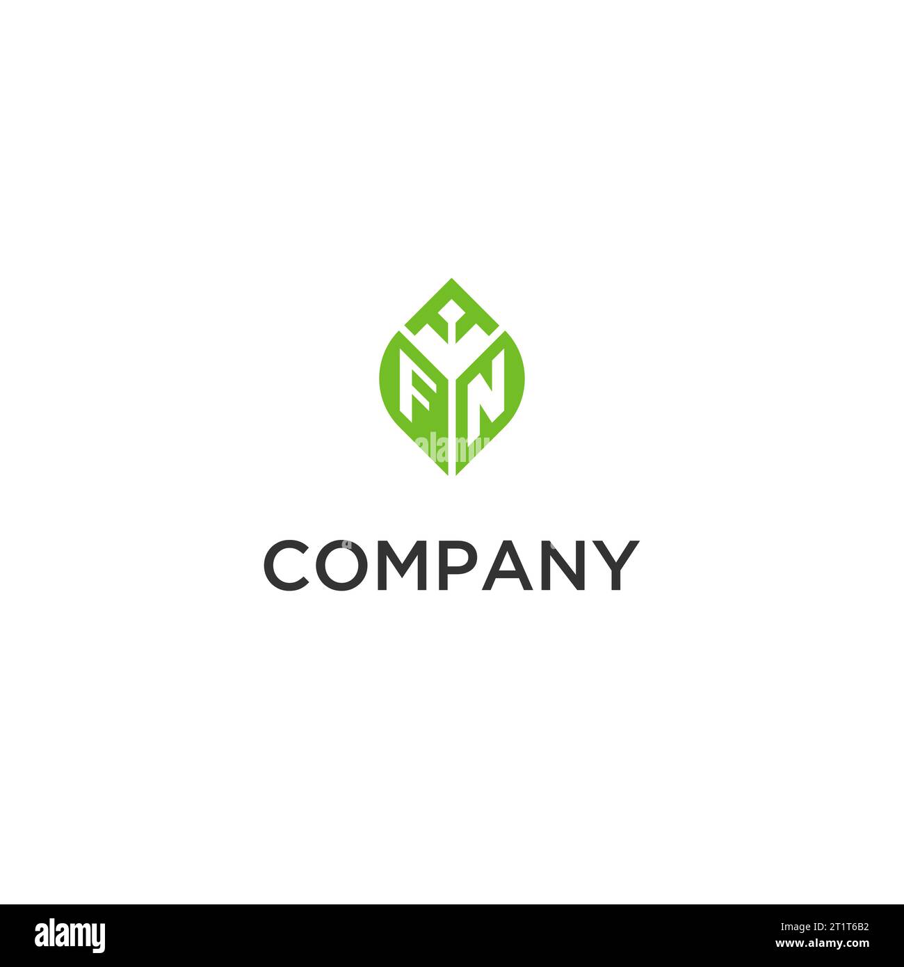 FN monogram with leaf logo design ideas, creative initial letter logo ...