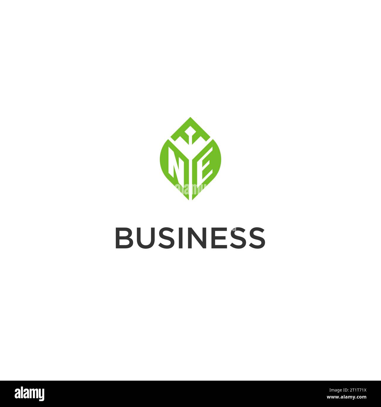 NE monogram with leaf logo design ideas, creative initial letter logo ...