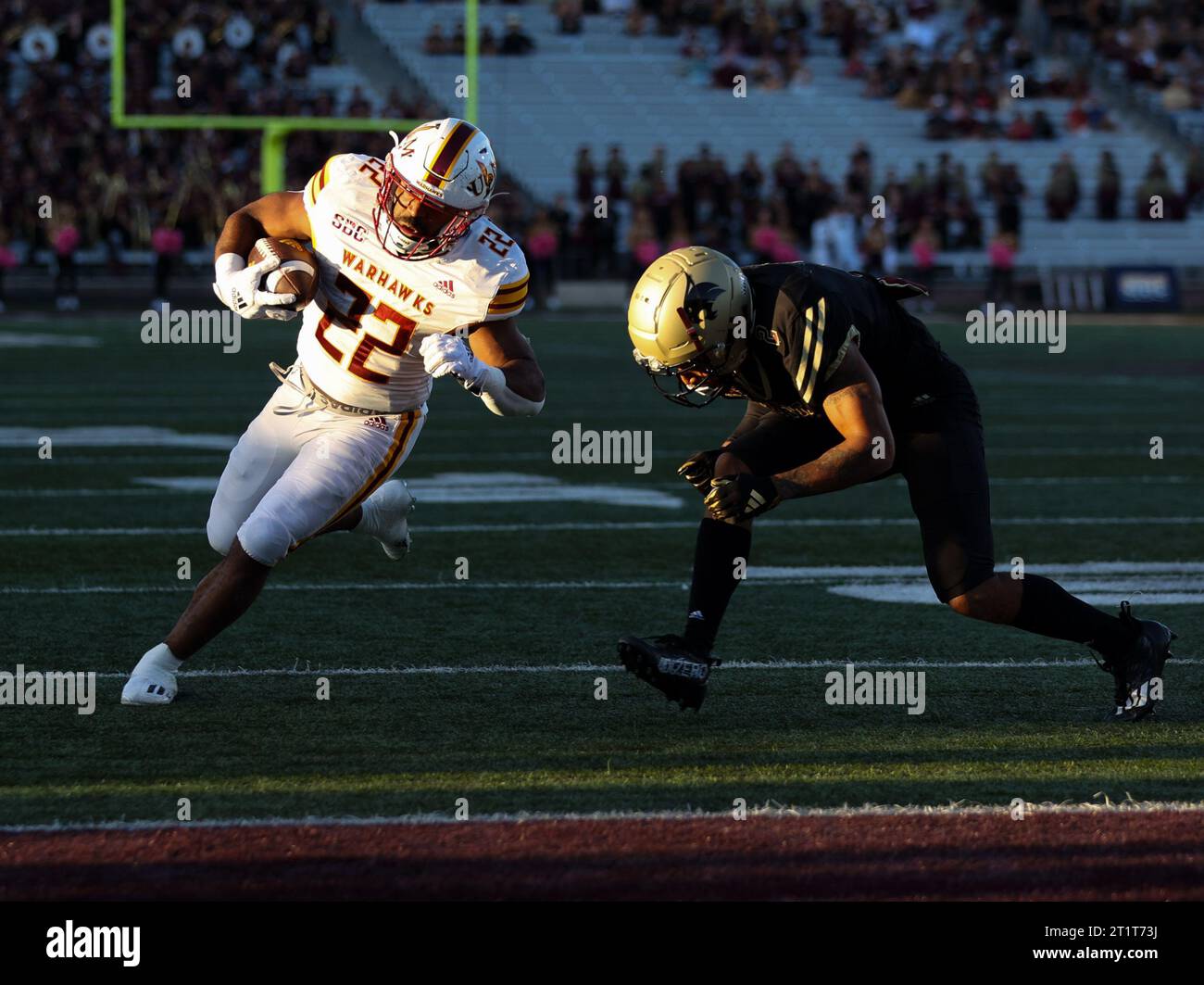 October 14, 2023: Louisiana Monroe running back Isaiah Woullard (22 ...