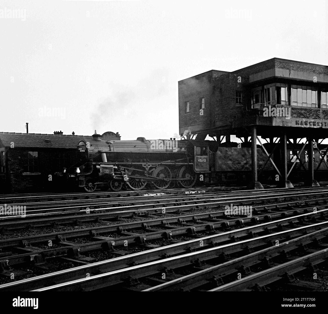 Manchester steam from 1968. 45330,44910,44809 and 45110 at Manchester ...