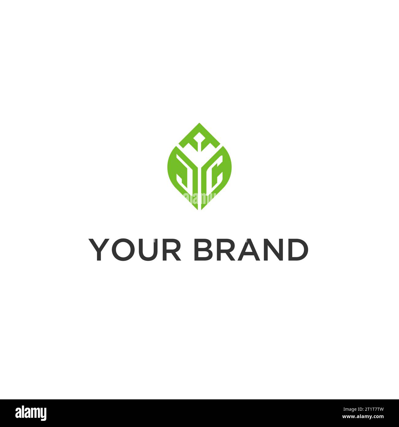 JC monogram with leaf logo design ideas, creative initial letter logo ...