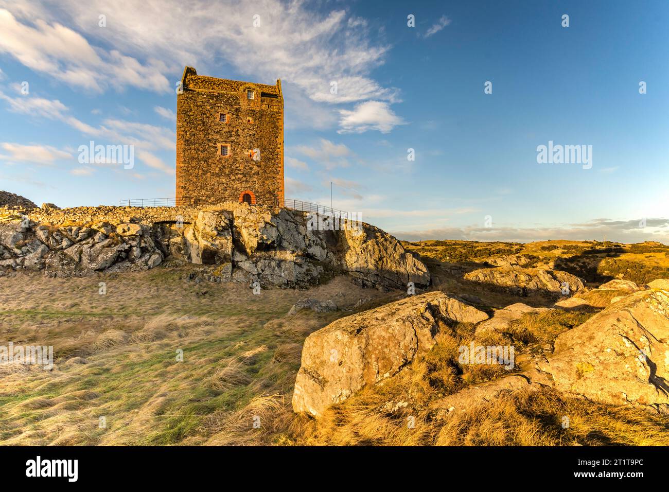 Smailholm Tower in the Scottish Borders Stock Photo - Alamy