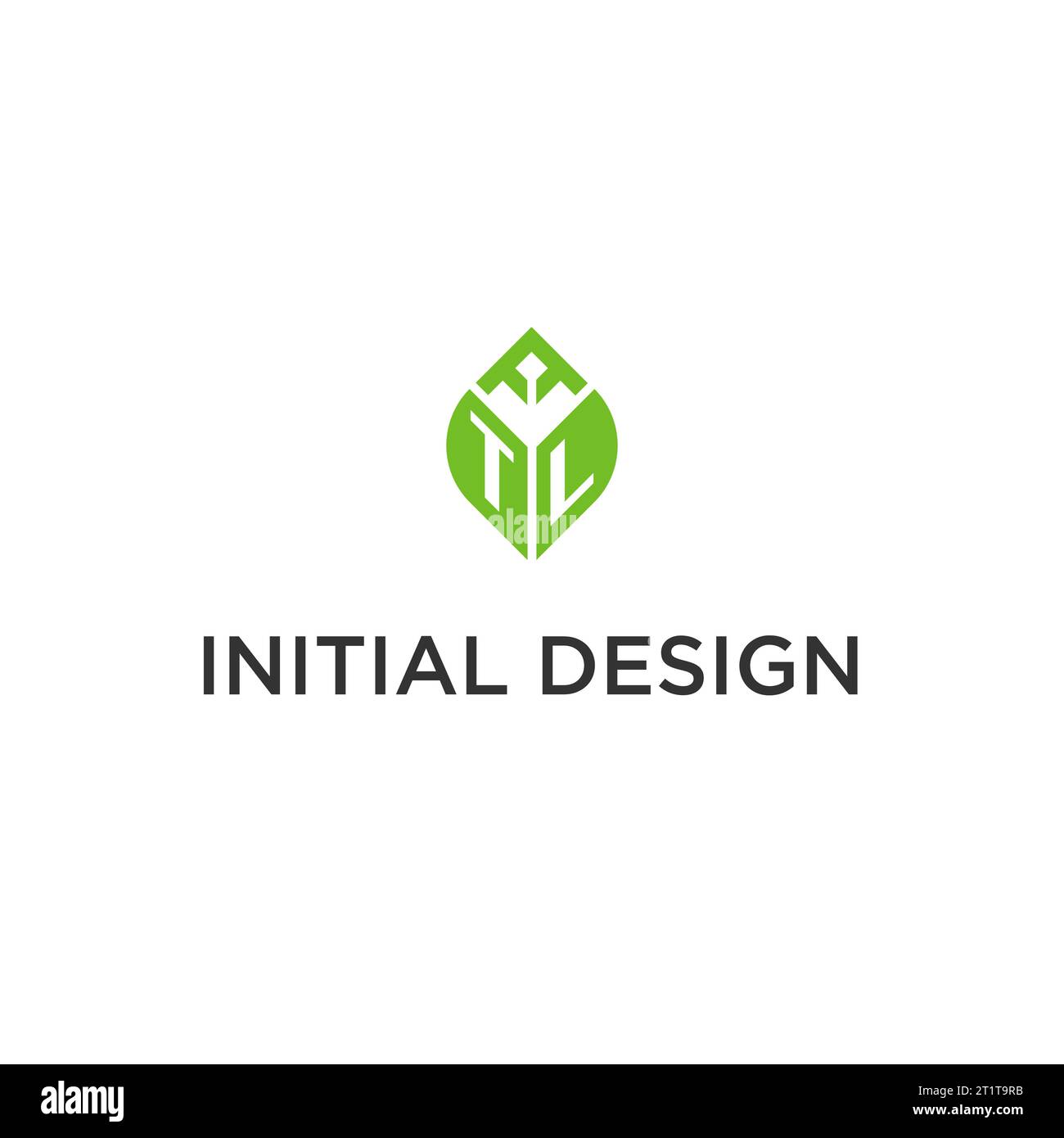 TL monogram with leaf logo design ideas, creative initial letter logo ...
